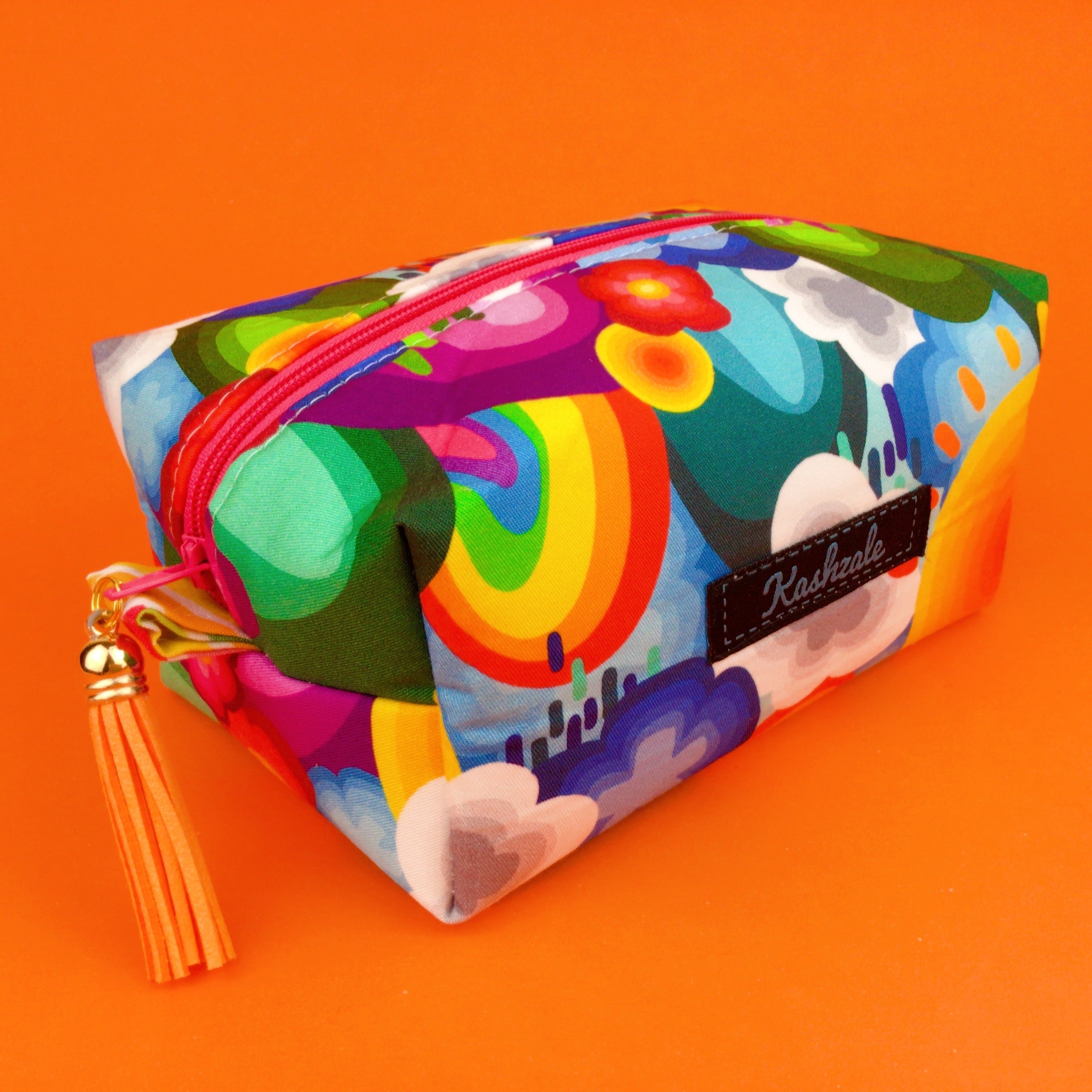 Rainbow Land Medium Box Makeup Bag. Kasey Rainbow Design. – Kashzale ...